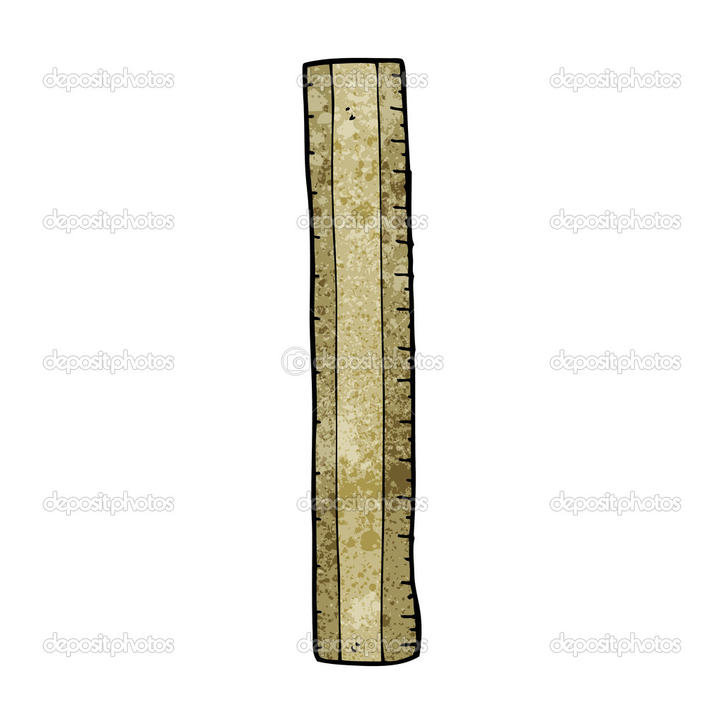 Cartoon wooden ruler Stock Vector Image by ©lineartestpilot #39458361