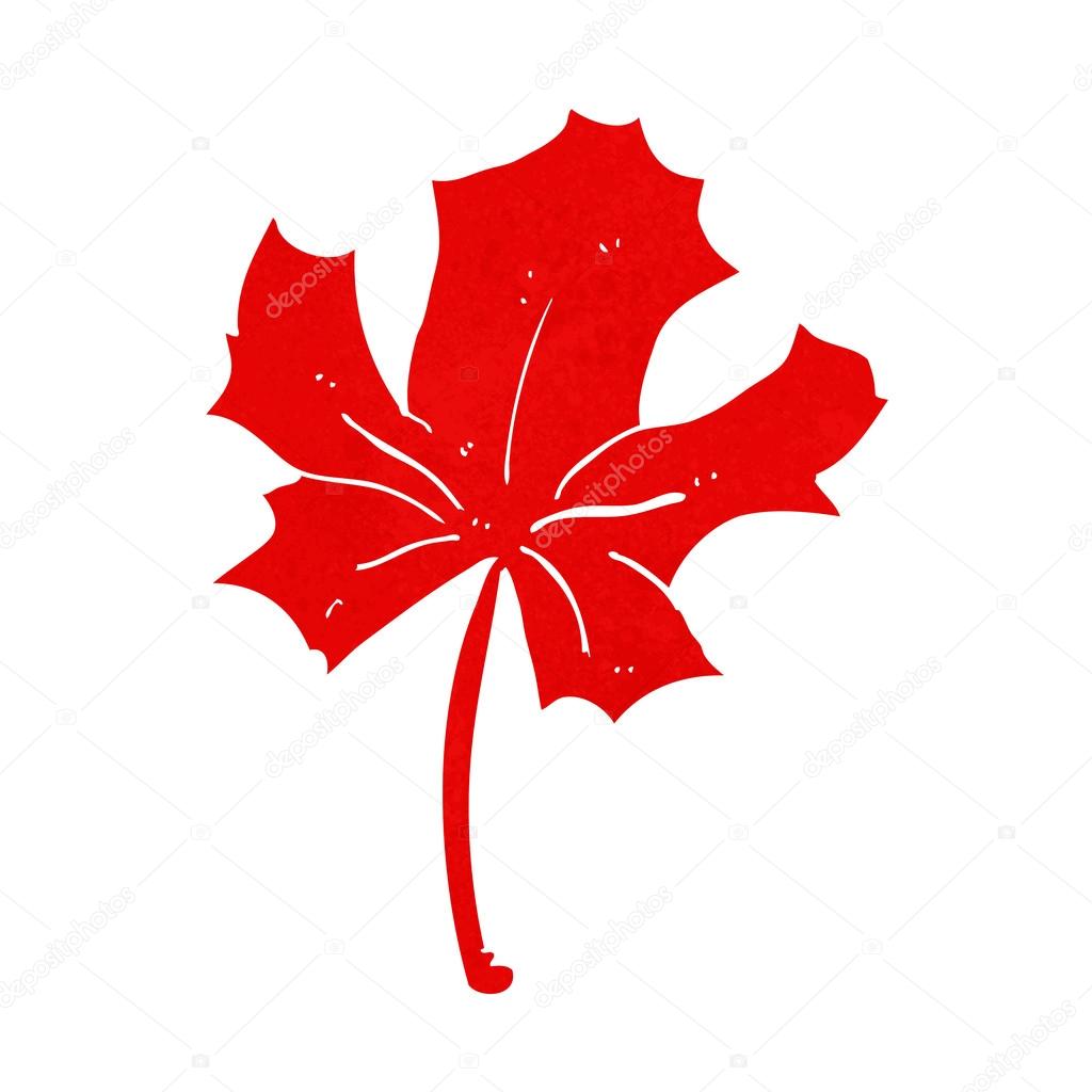 Cartoon red maple leaf Stock Vector Image by ©lineartestpilot #41138597