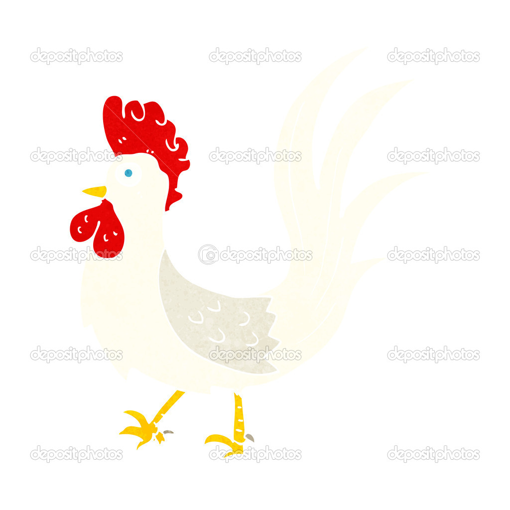 Galo dos desenhos animados Vetor de stock de ©lineartestpilot 41141531