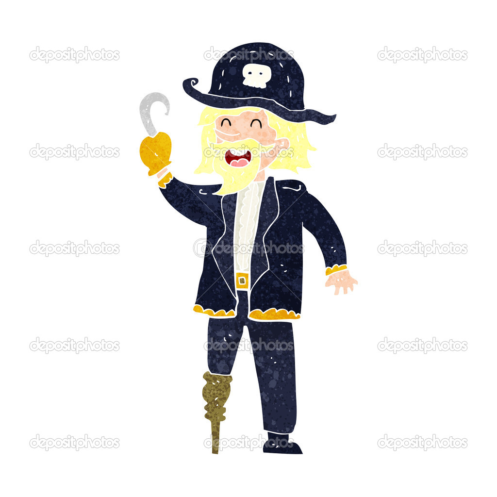 Cartoon Pirate Captain Stock Vector By ©lineartestpilot 41146987