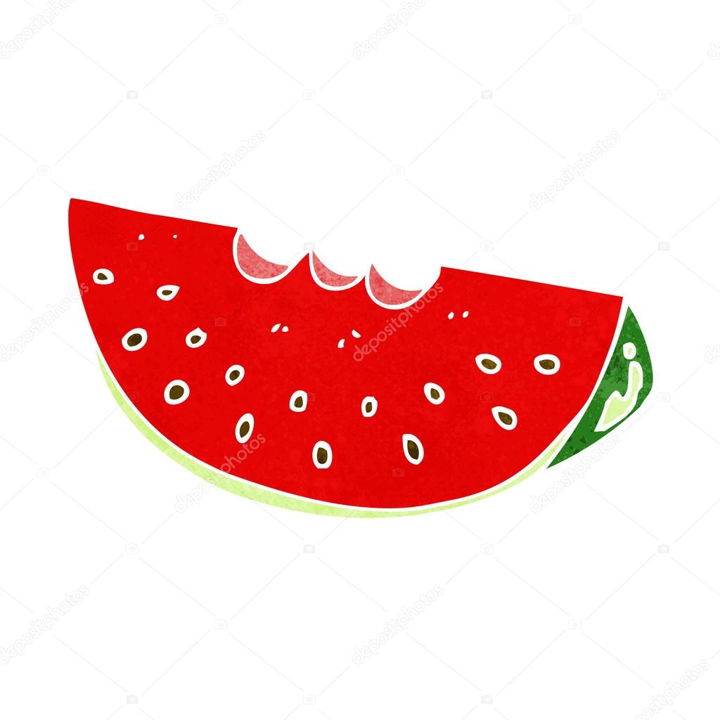 Cartoon watermelon slice Stock Vector by ©lineartestpilot 41158421