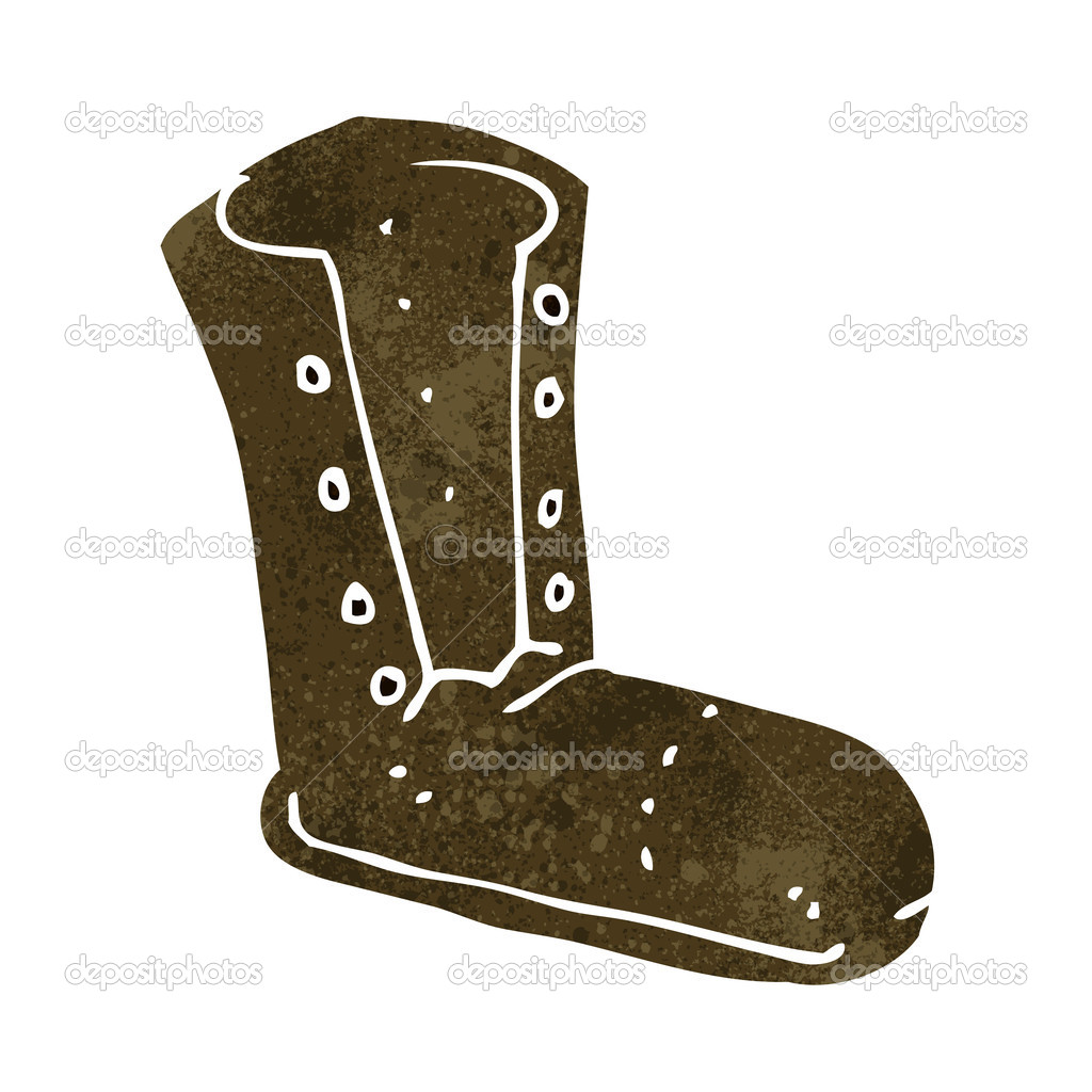 Cartoon old boot Stock Vector Image by ©lineartestpilot #41158583