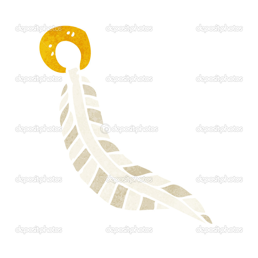Cartoon feather Stock Vector by ©lineartestpilot #41158865