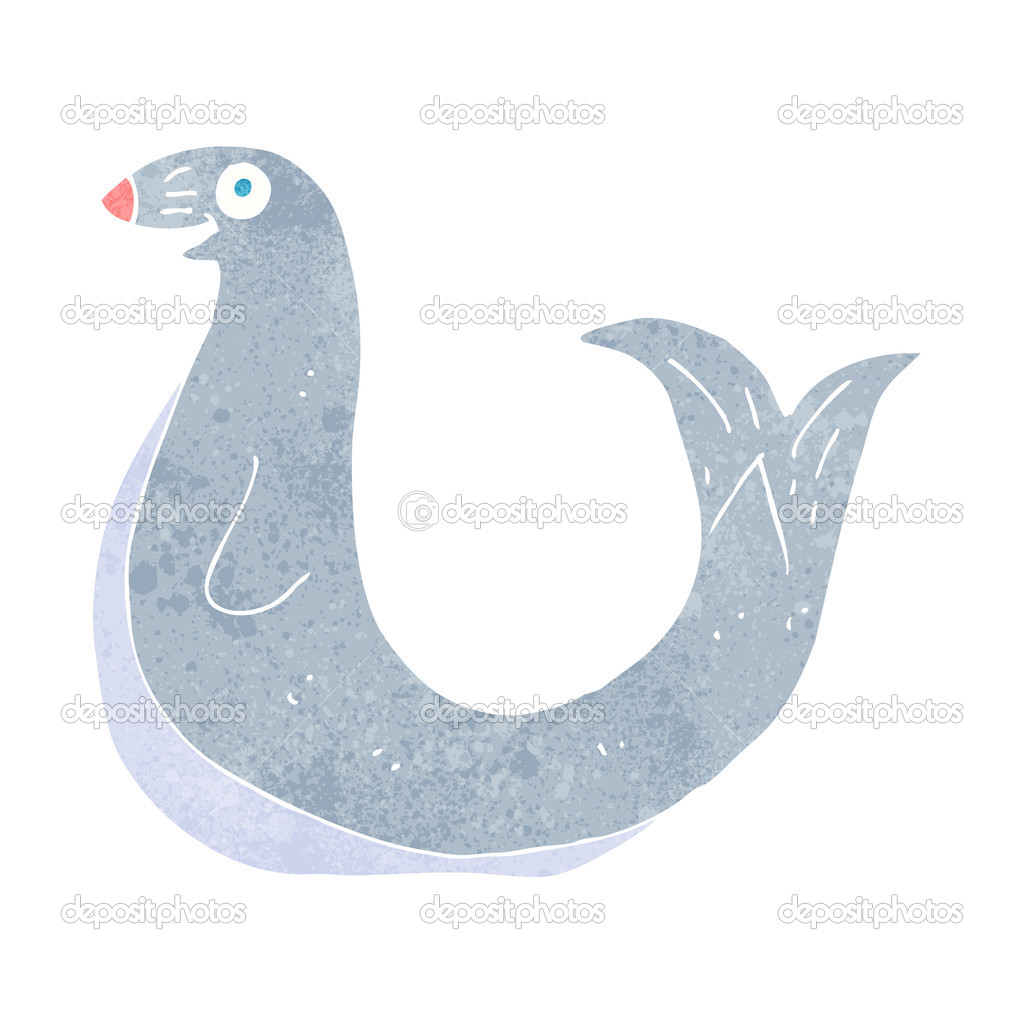 Karikatur glücklicher Robben Stock-Vektorgrafik von ©lineartestpilot ...