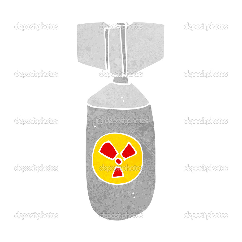 Cartoon nuclear bomb Stock Vector by ©lineartestpilot 41161871