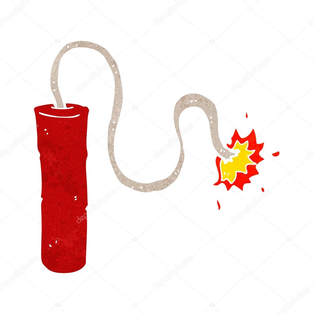 Dinamita de dibujos animados quema Vector de stock #41164571 de ...