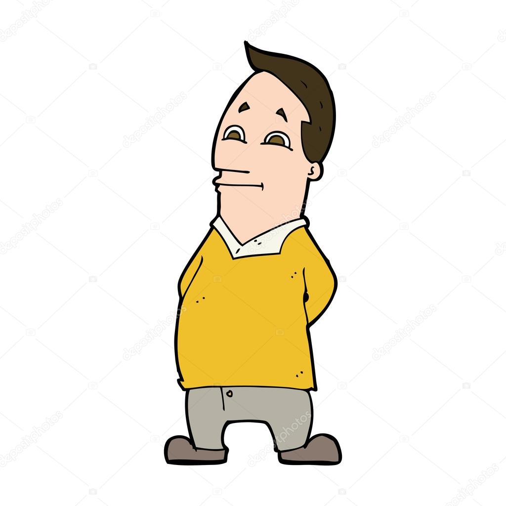 Cartoon friendly man Stock Vector by ©lineartestpilot 44401039