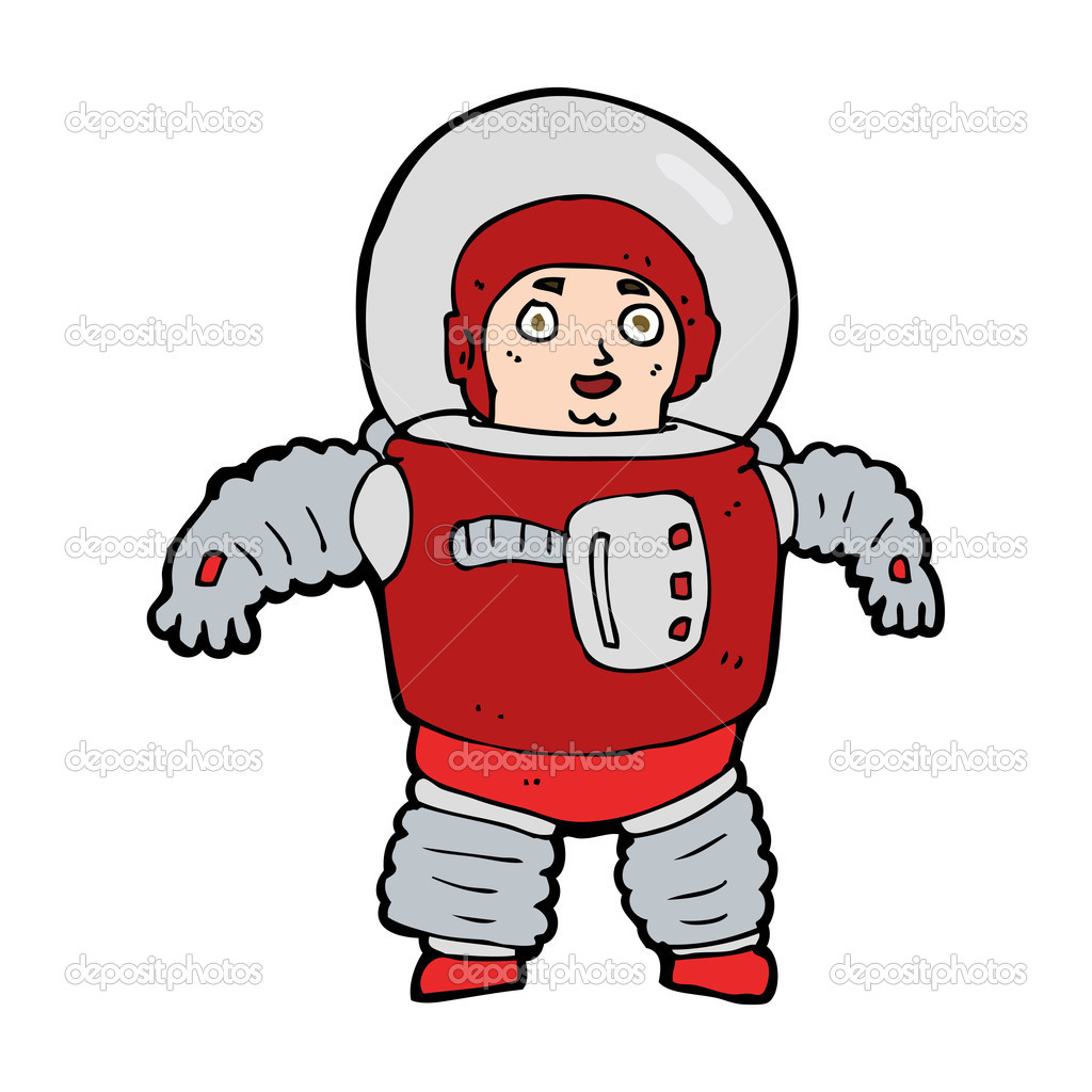 Cartoon space man Stock Vector Image by ©lineartestpilot #44403333