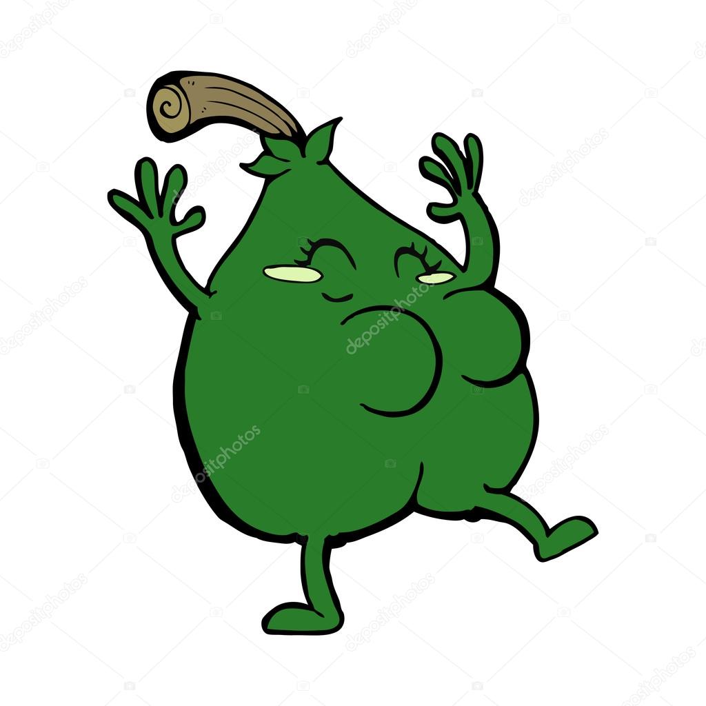 A nice pear cartoon Stock Vector Image by ©lineartestpilot #44404465