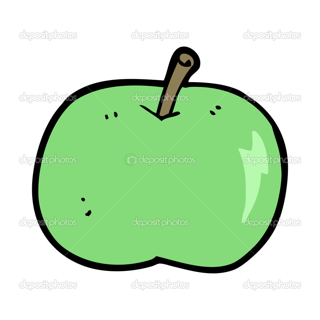 Cartoon shiny apple Stock Vector by ©lineartestpilot 44404827