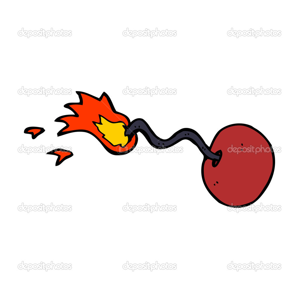 Cartoon round bomb Stock Vector Image by ©lineartestpilot #44409737