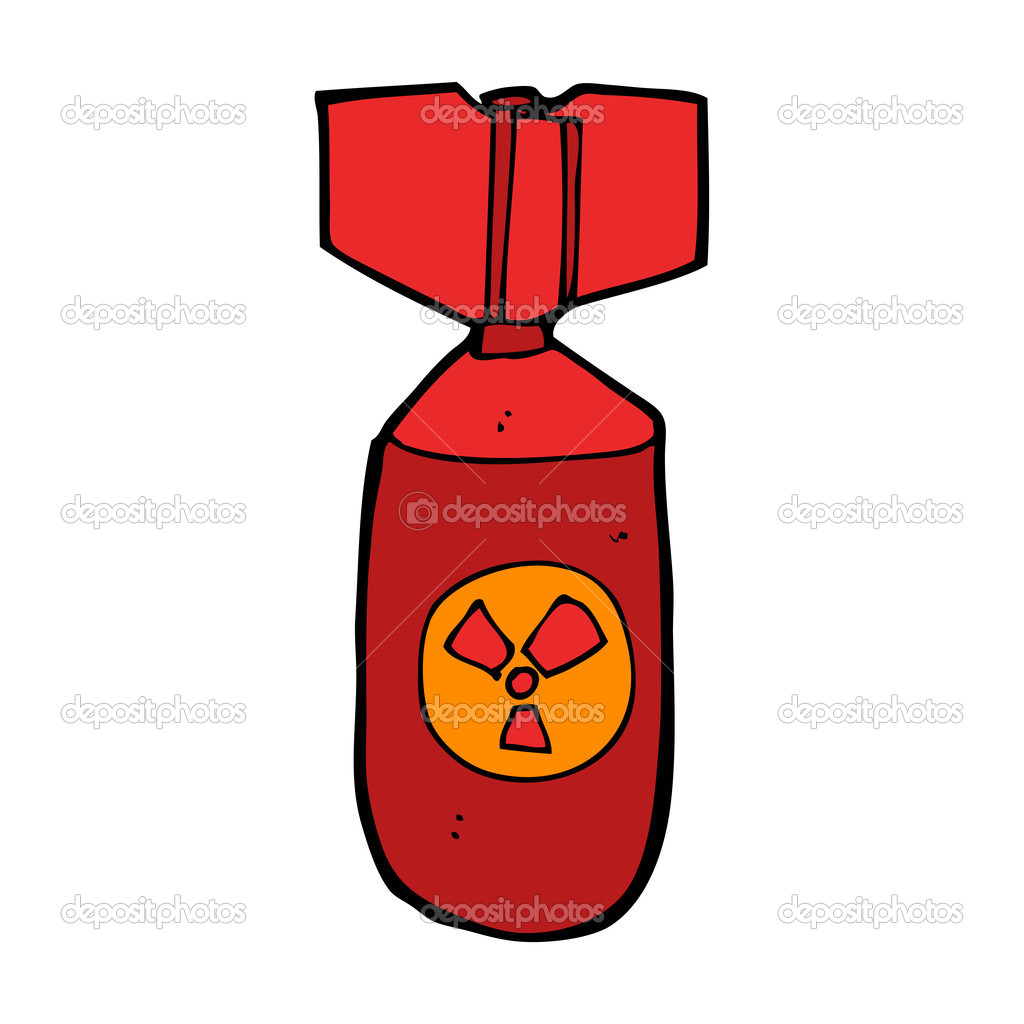Dibujos animados bomba nuclear Vector de stock por ©lineartestpilot ...