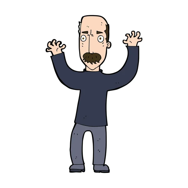 Cartoon man issuing stern warning Stock Vector by ©lineartestpilot 45538057