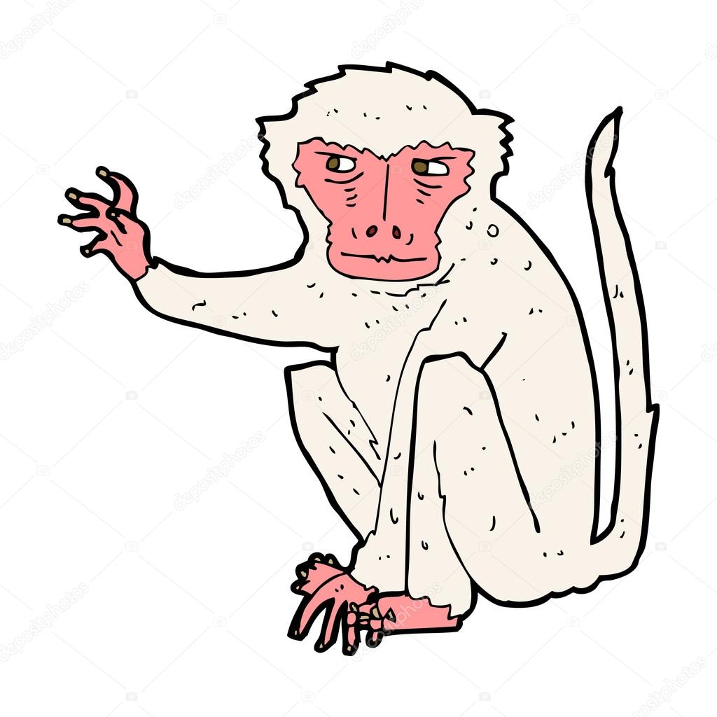 Cartoon evil monkey Stock Vector by ©lineartestpilot 44445207