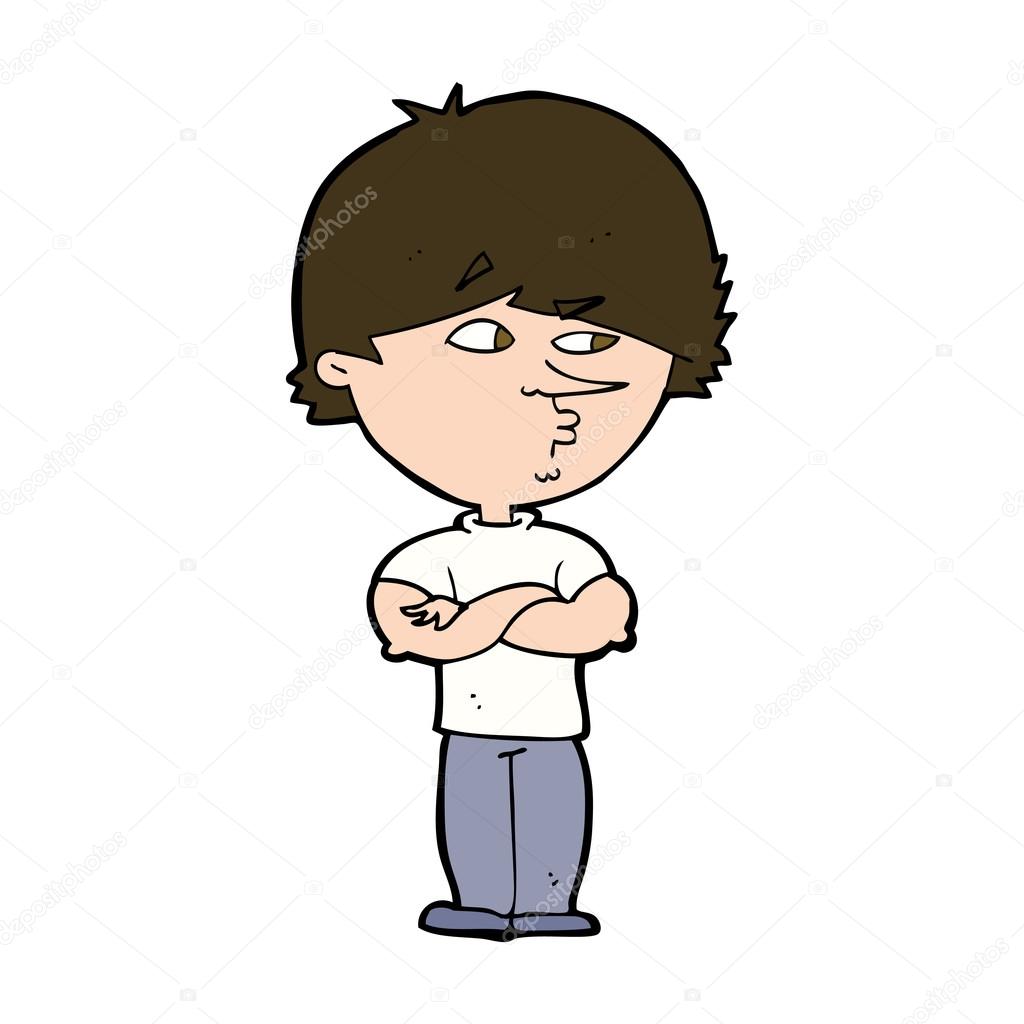 Image vectorielle Dessin animé homme suspect par ©lineartestpilot ...