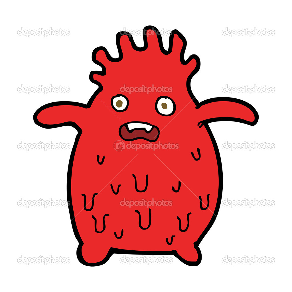 Cartoon funny slime monster Stock Illustration by ©lineartestpilot ...