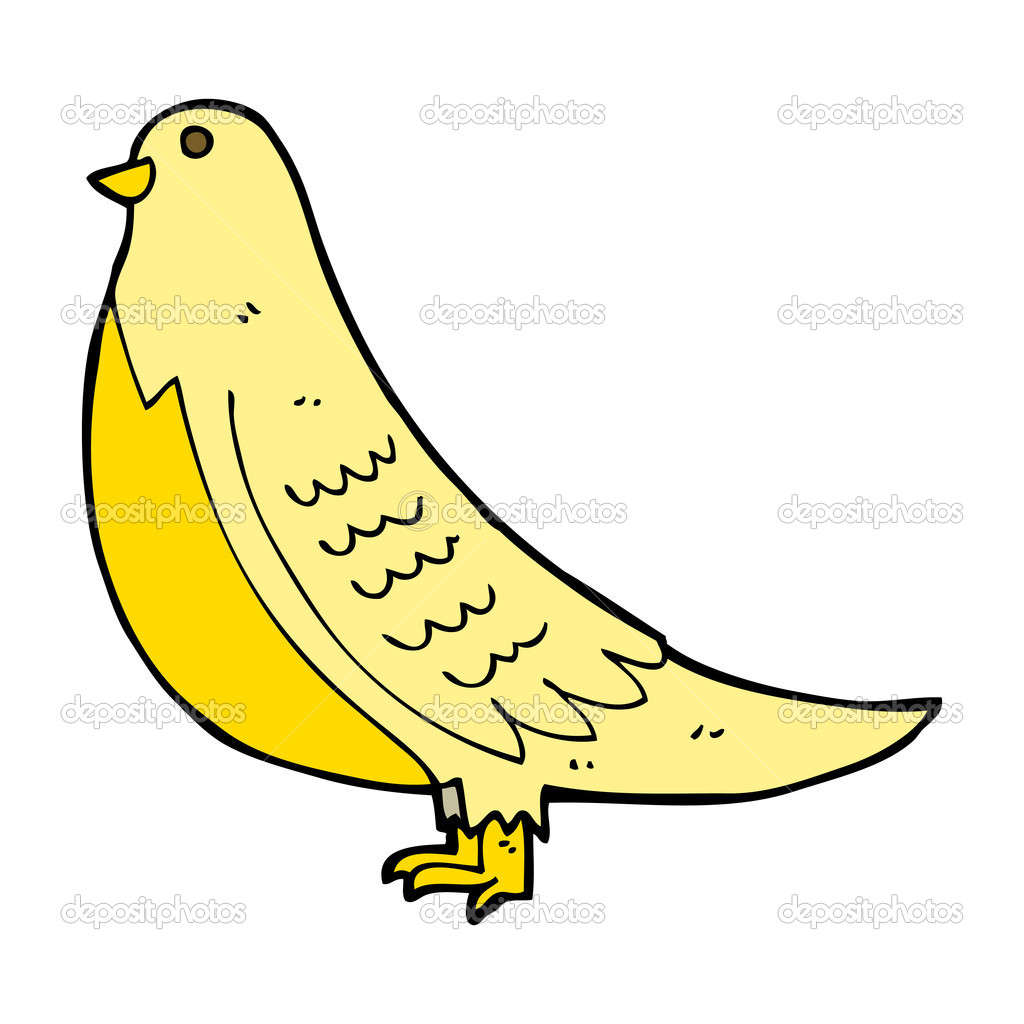Ave dos desenhos animados Vetor de ©lineartestpilot 44453067
