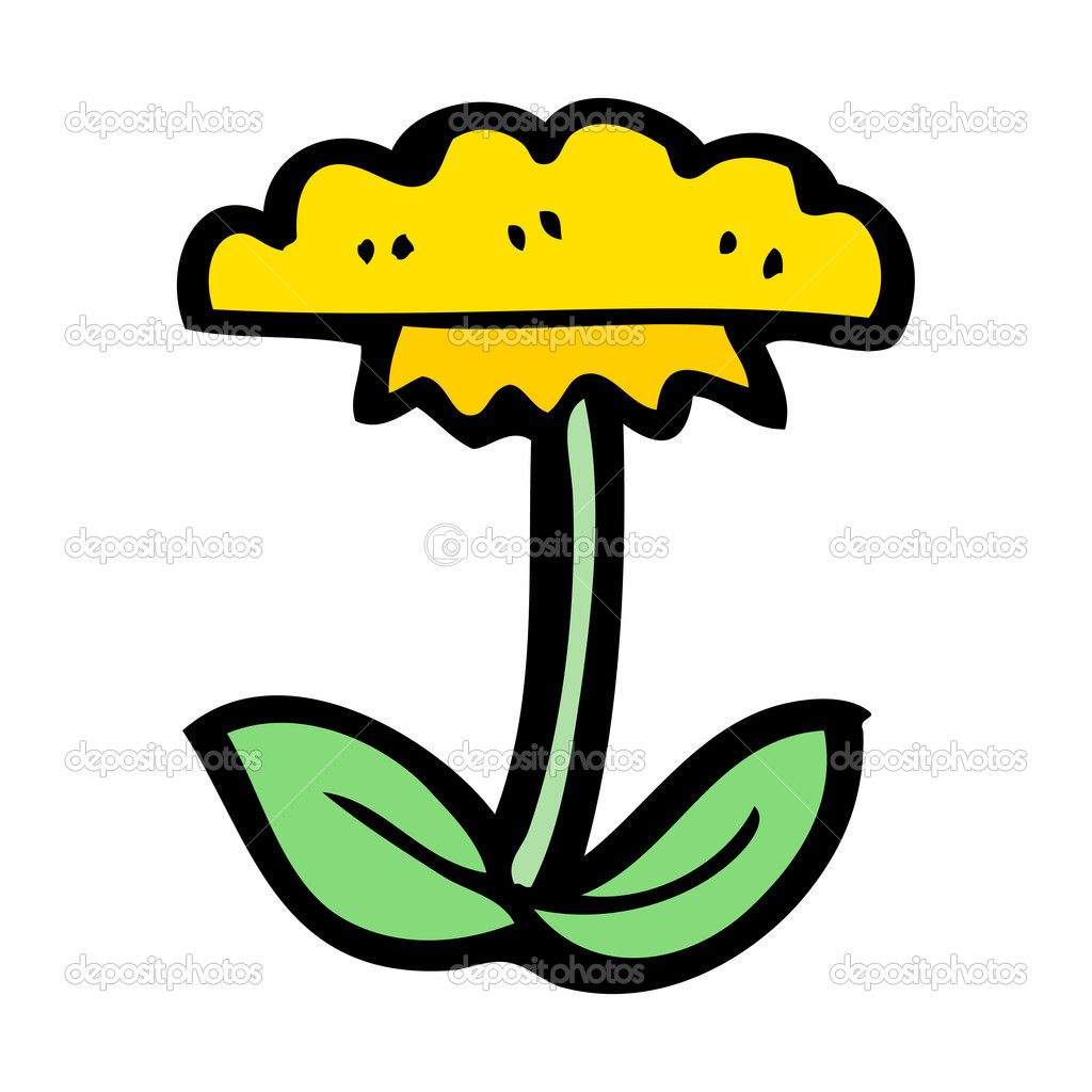 Cartoon flower symbol Stock Vector by ©lineartestpilot 44464011