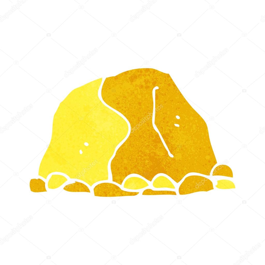 Cartoon gold nugget ⬇ Vector Image by © lineartestpilot | Vector Stock ...