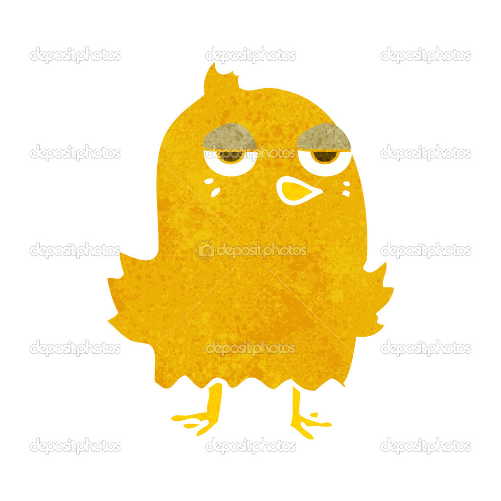 Cartoon bored bird Stock Vector Image by ©lineartestpilot #44659773