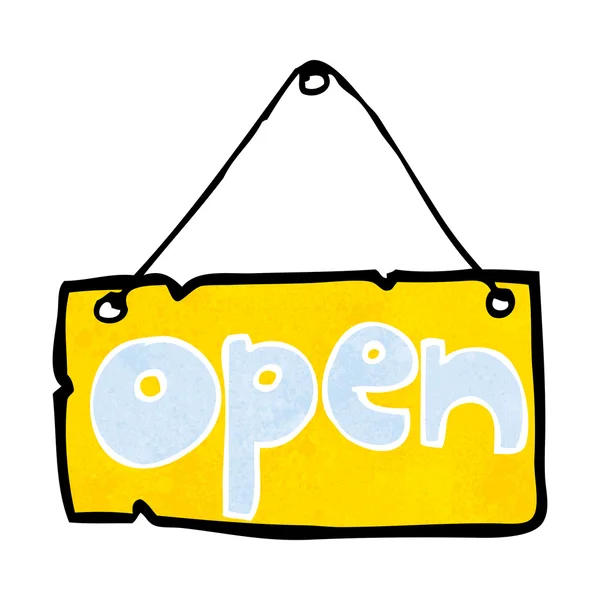 Cartoon open sign Stock Vector by ©lineartestpilot 44674415