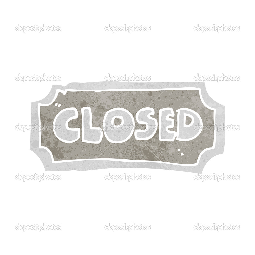 Cartoon closed sign Stock Vector Image by ©lineartestpilot #44672485