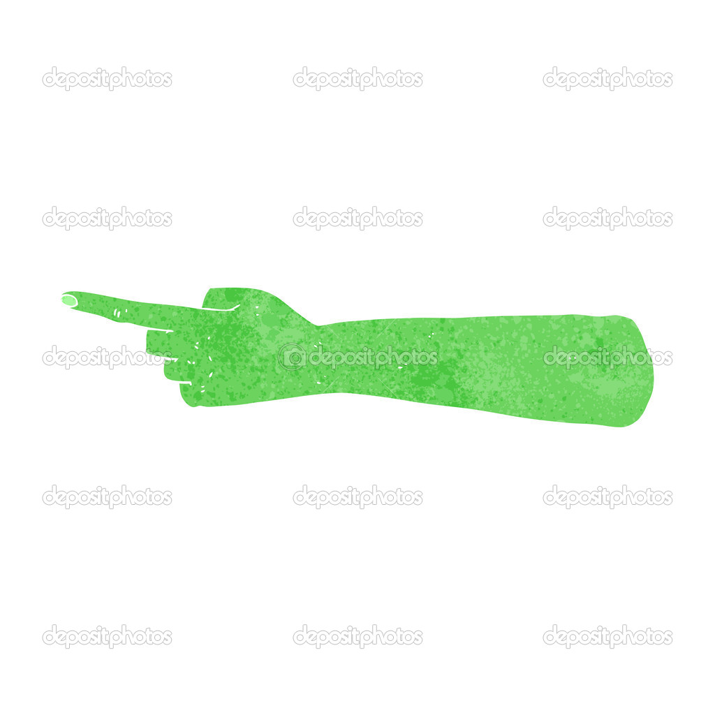 Pointing zombie hand cartoon Stock Vector Image by ©lineartestpilot ...