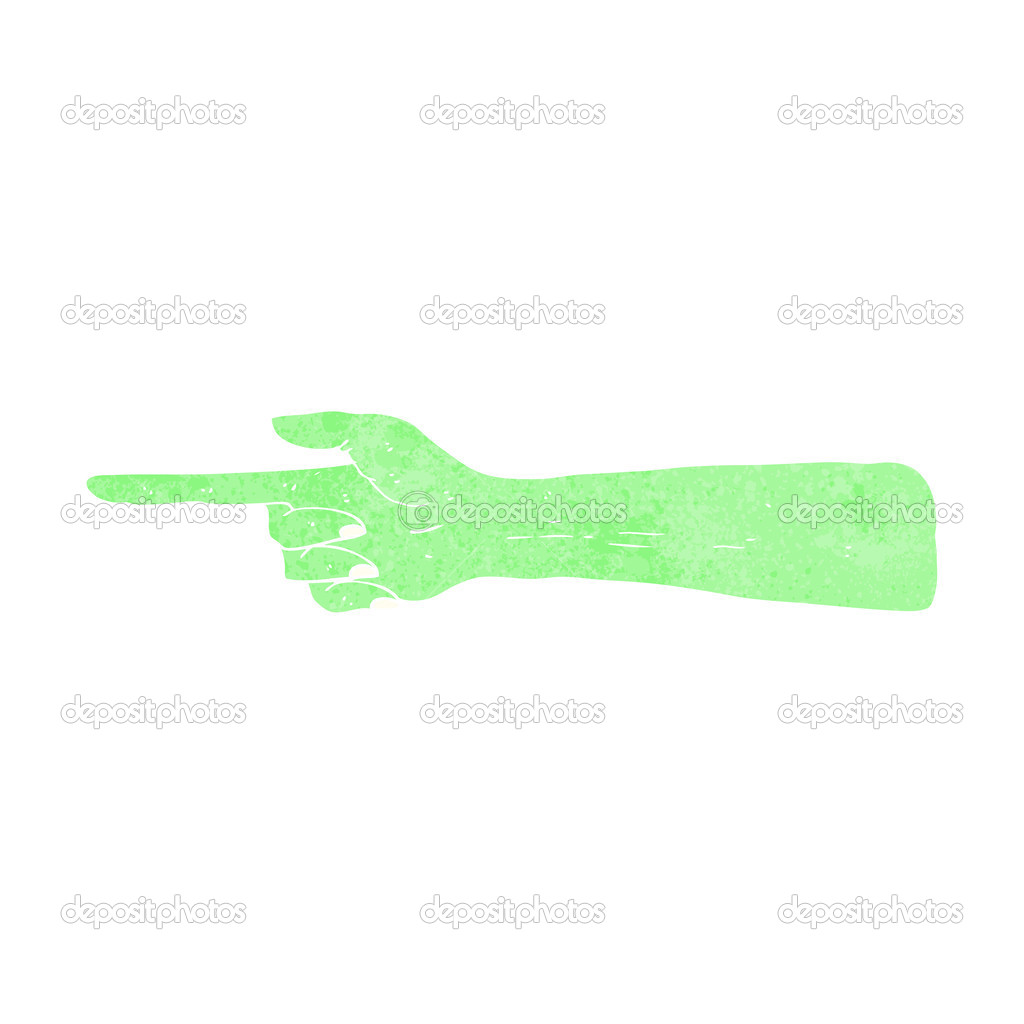 Pointing zombie hand cartoon Stock Vector by ©lineartestpilot 44680711