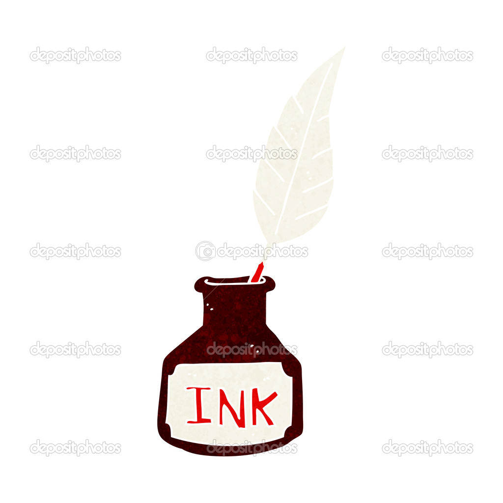 Cartoon ink bottle Stock Vector Image by ©lineartestpilot #44683035