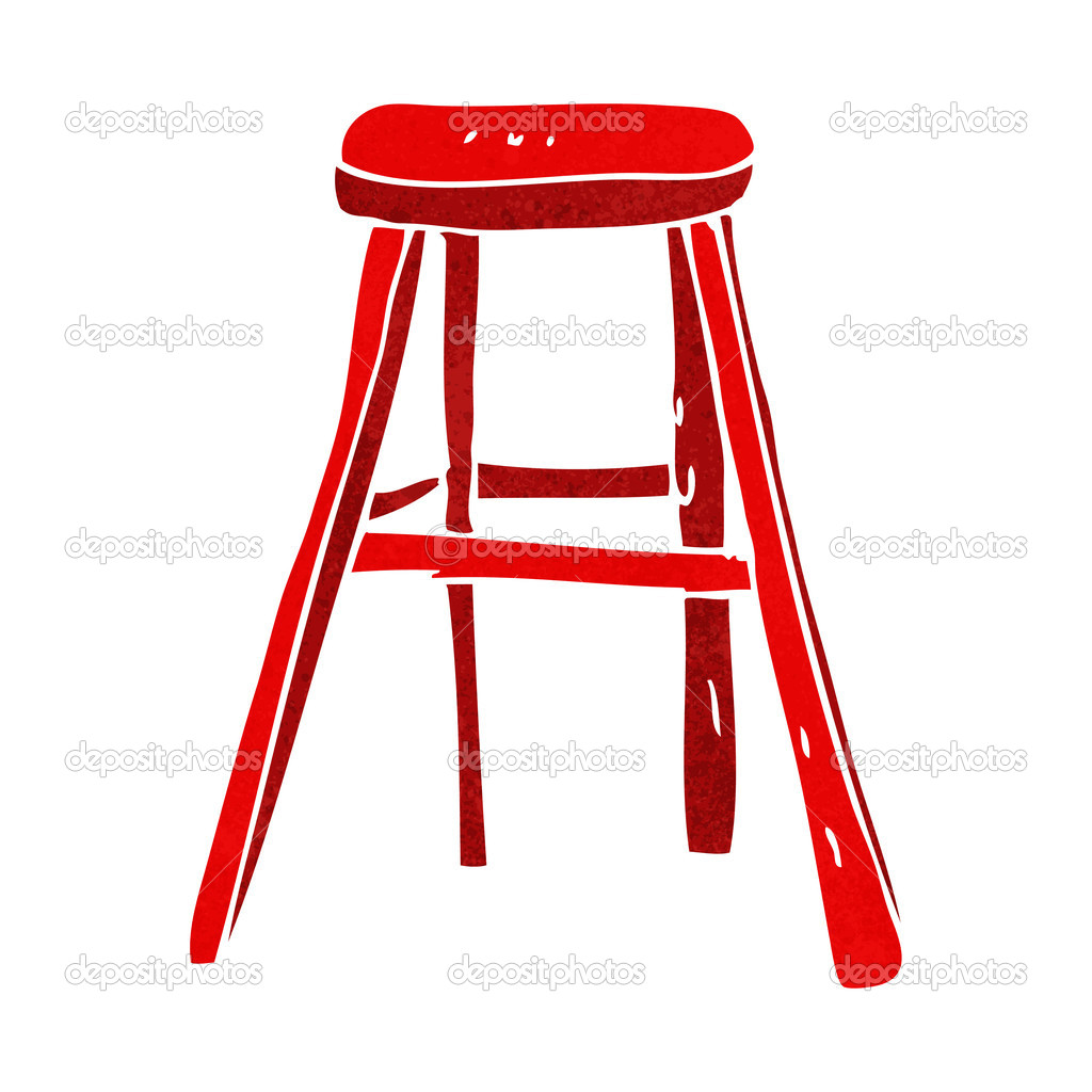 Cartoon wooden stool Stock Vector by ©lineartestpilot 44683173
