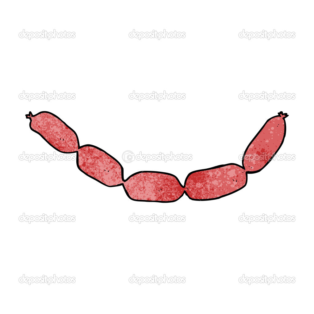 Cartoon string of sausages Stock Vector Image by ©lineartestpilot #45517245