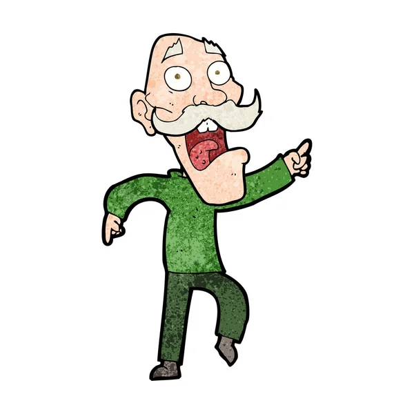 Cartoon stressed old man Stock Vector by ©lineartestpilot 38165005