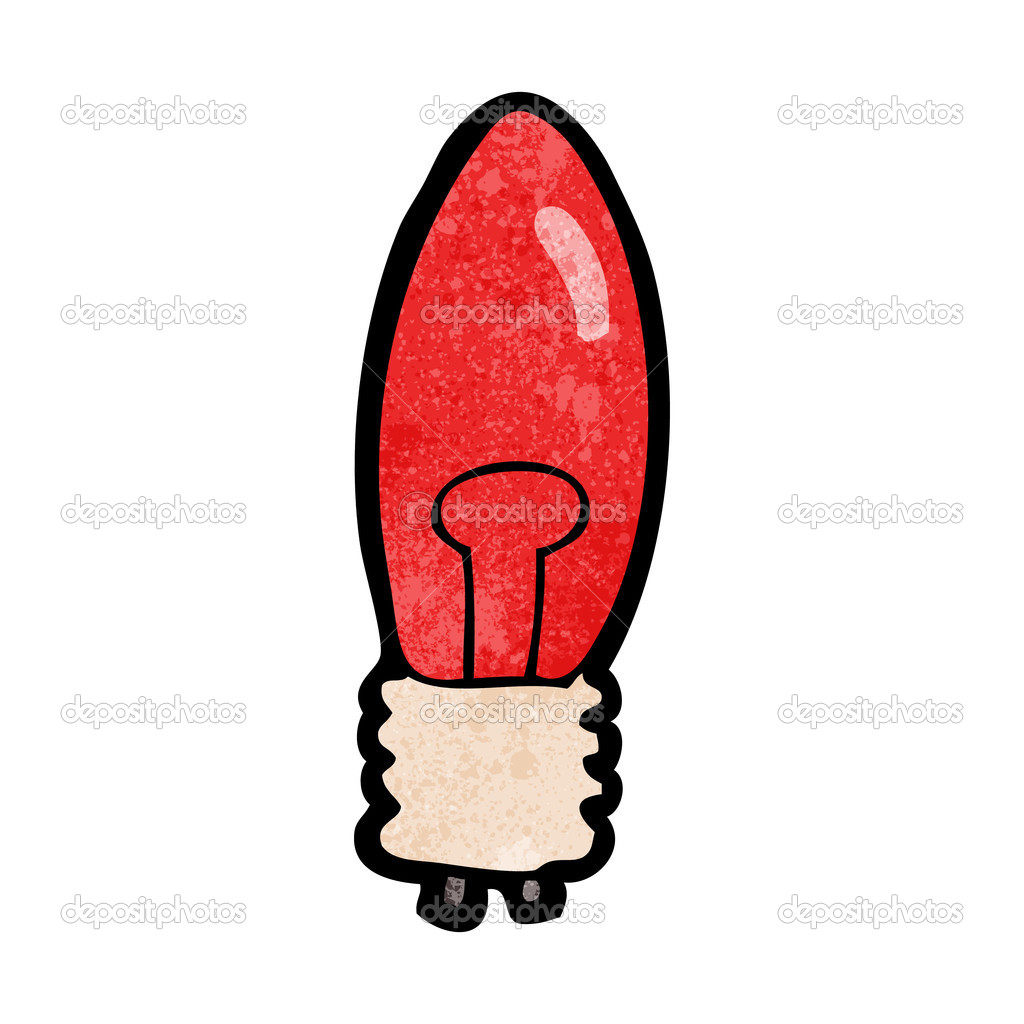 Cartoon red light bulb Stock Vector by ©lineartestpilot 45526023