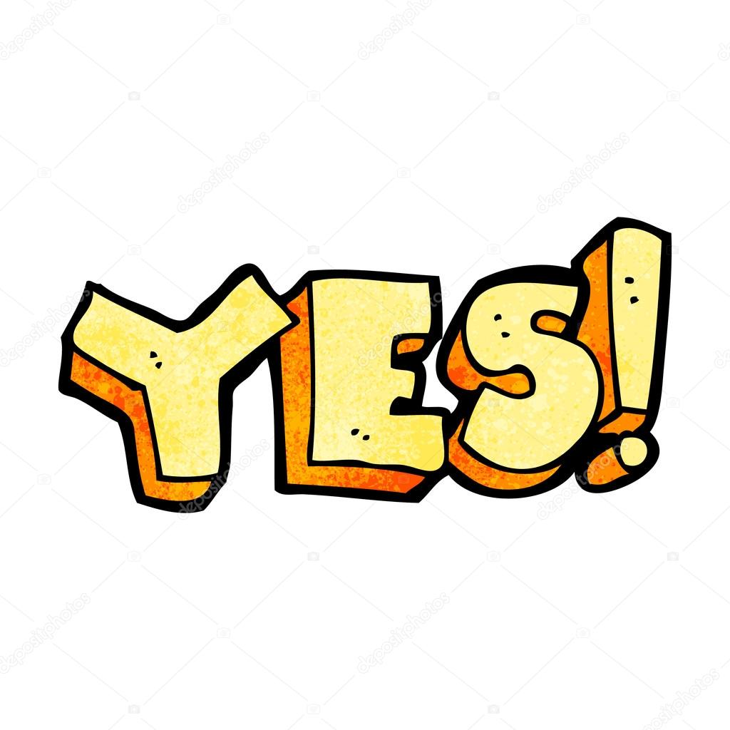 Dibujos animados sí símbolo Vector de stock #45536205 de ©lineartestpilot