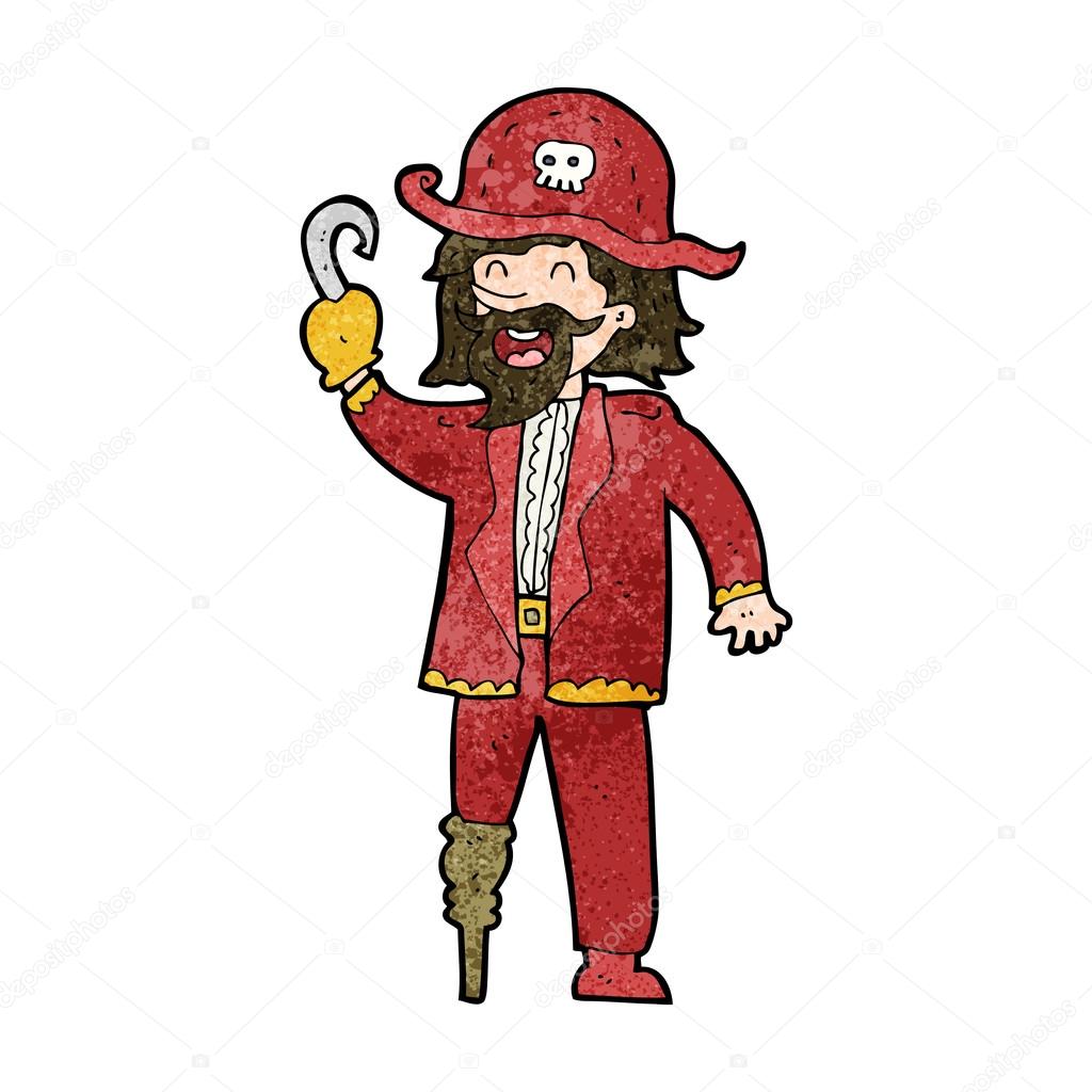 Cartoon pirate captain Stock Vector by ©lineartestpilot 45536963