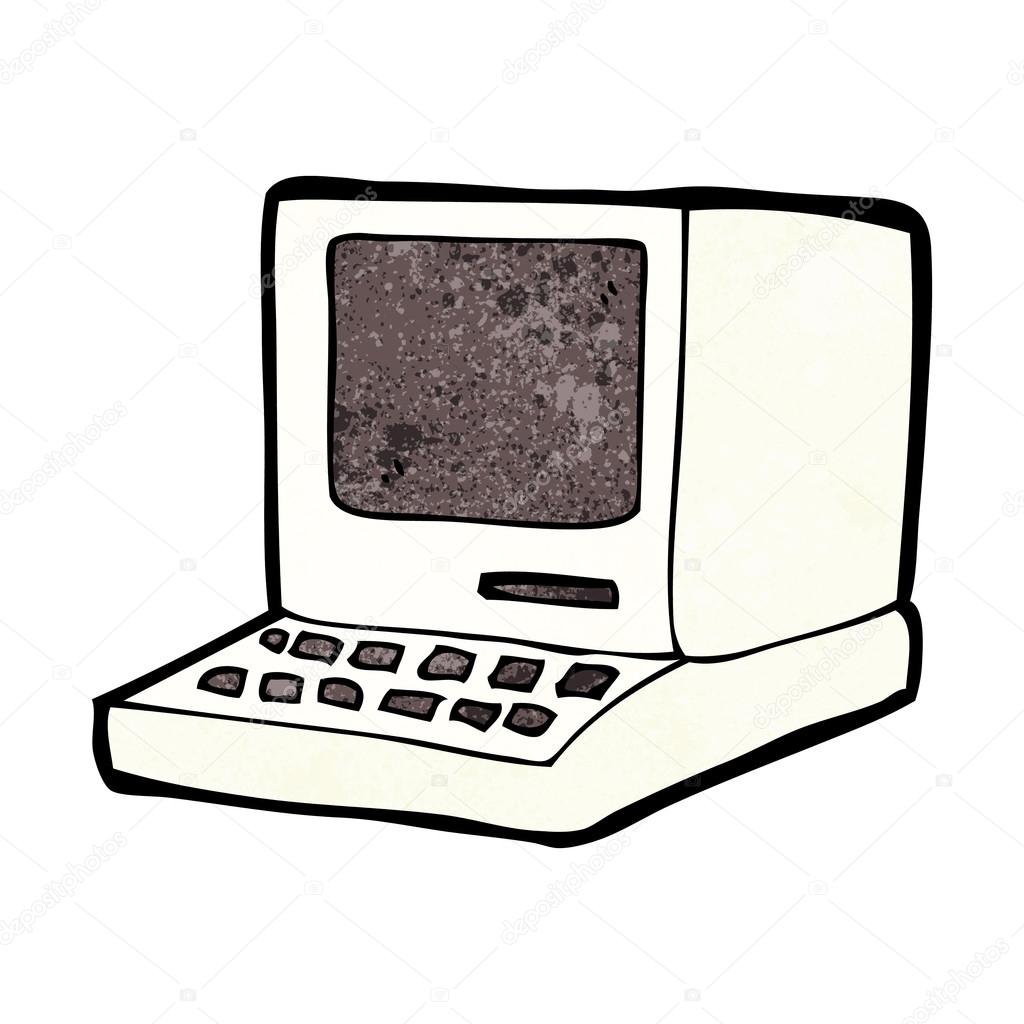 Cartoon old computer Stock Vector by ©lineartestpilot 45540871