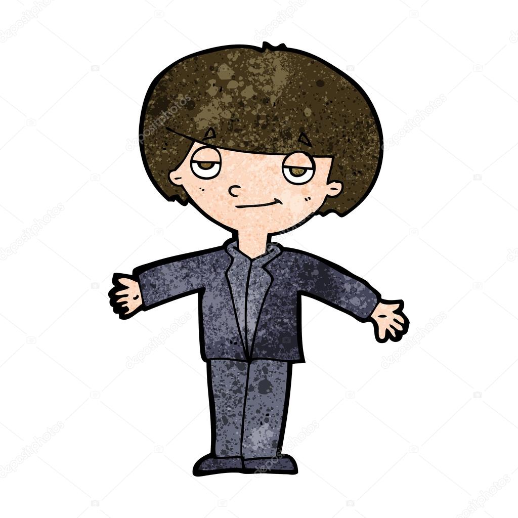 Niño engreído de dibujos animados vector, gráfico vectorial ...