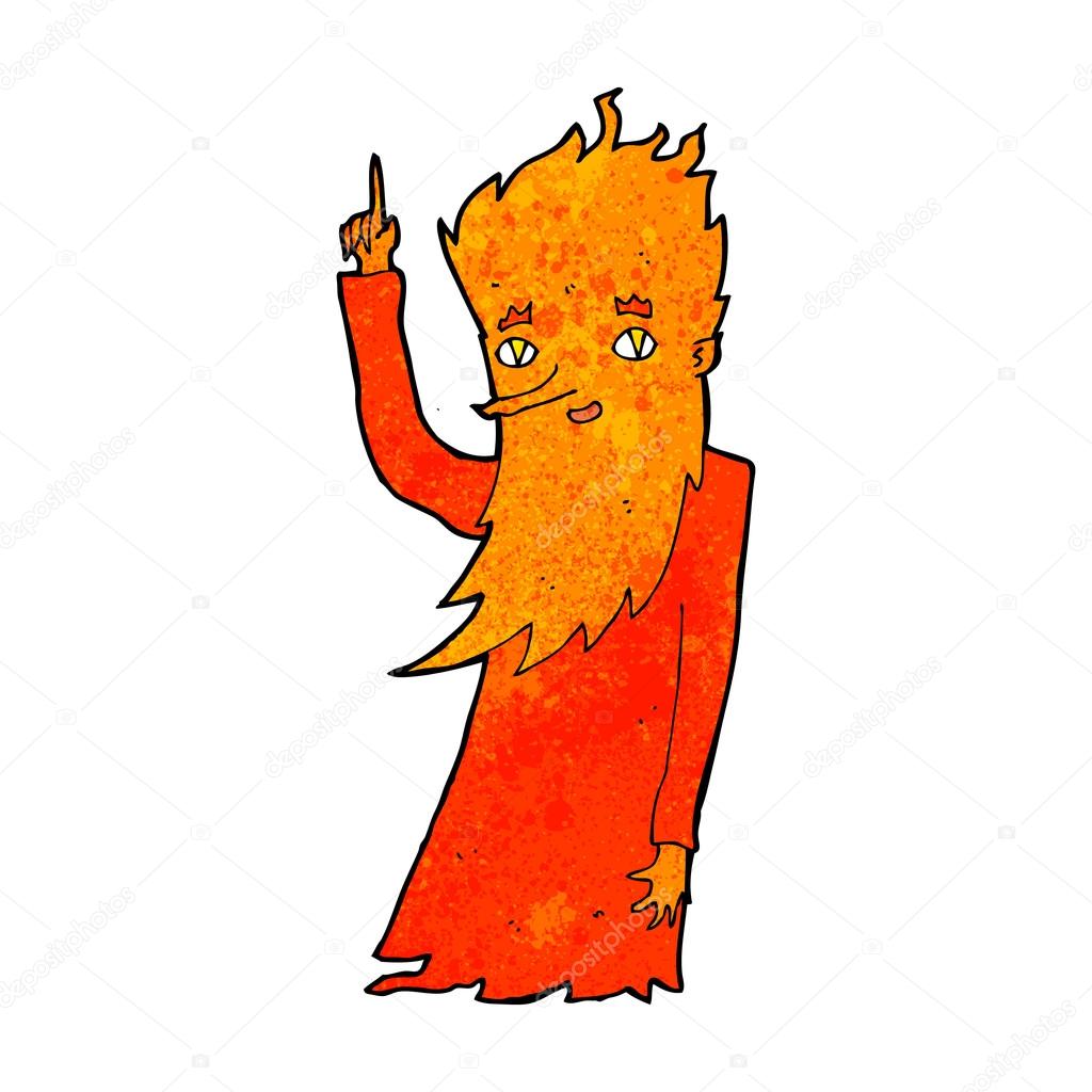 Cartoon fire spirit Stock Vector Image by ©lineartestpilot #45561039