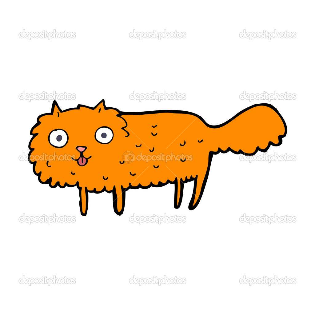 Cartoon furry cat Stock Vector Image by ©lineartestpilot #46440741