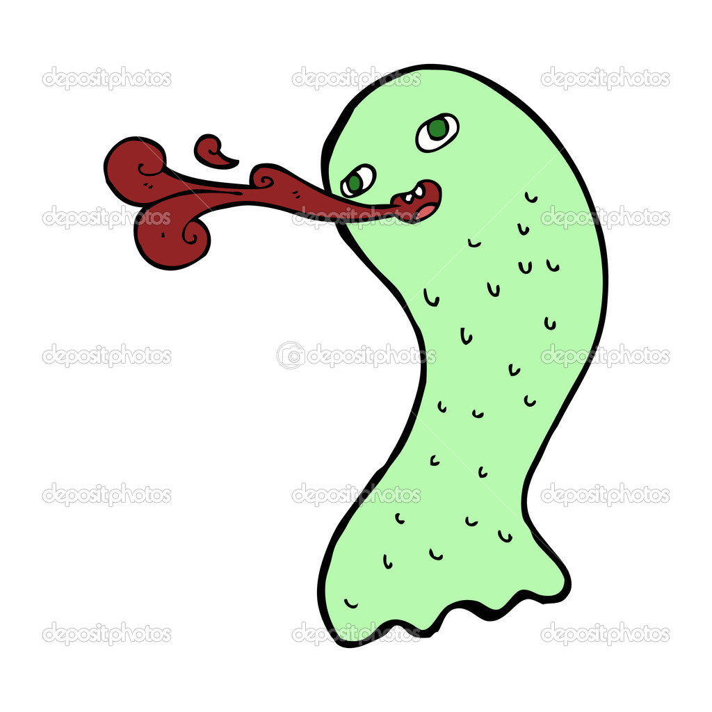 Funny cartoon ghost Stock Vector by ©lineartestpilot 46441453