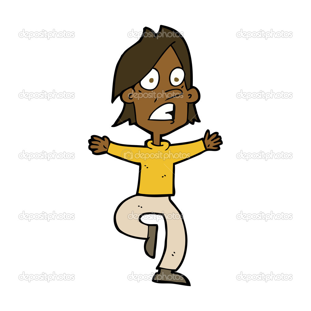 Cartoon panicking man Stock Vector Image by ©lineartestpilot #46443303