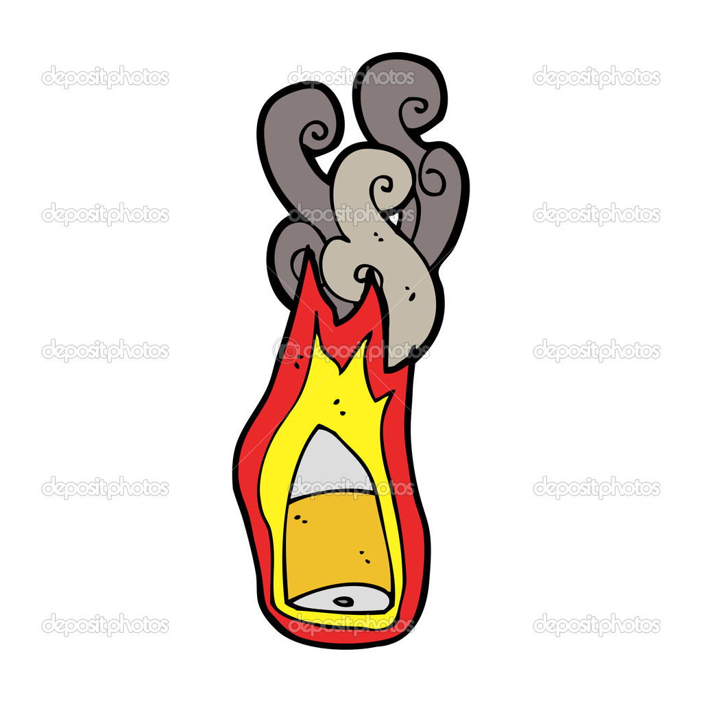 Cartoon flaming bullet Stock Vector Image by ©lineartestpilot #46443951