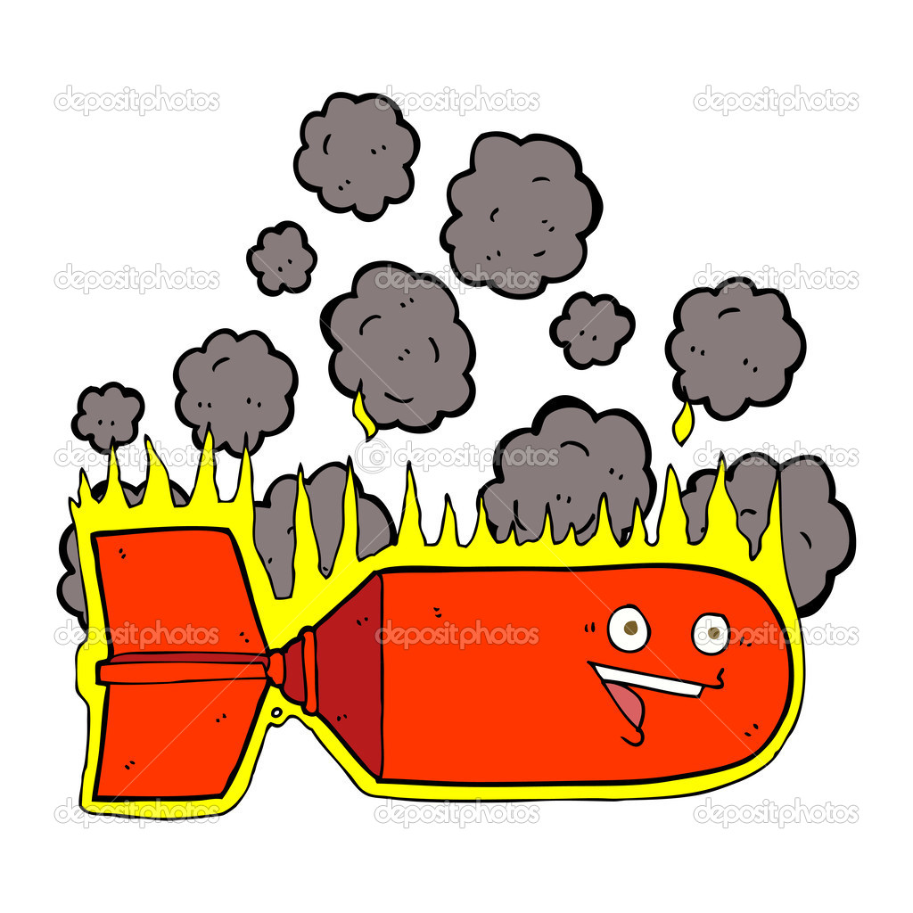 Cartoon falling bomb Stock Vector Image by ©lineartestpilot #46444543