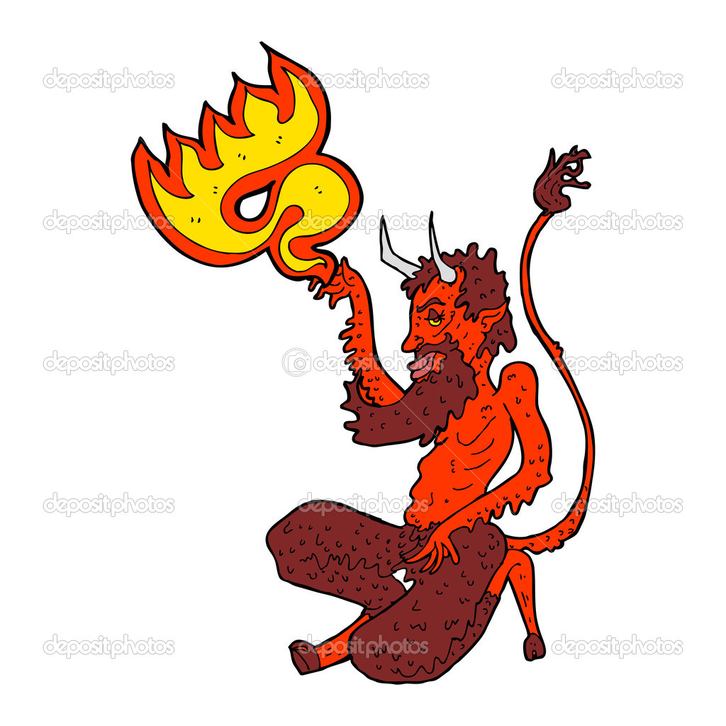 Dibujos animados diablo tradicional Vector de stock #46445301 de ...