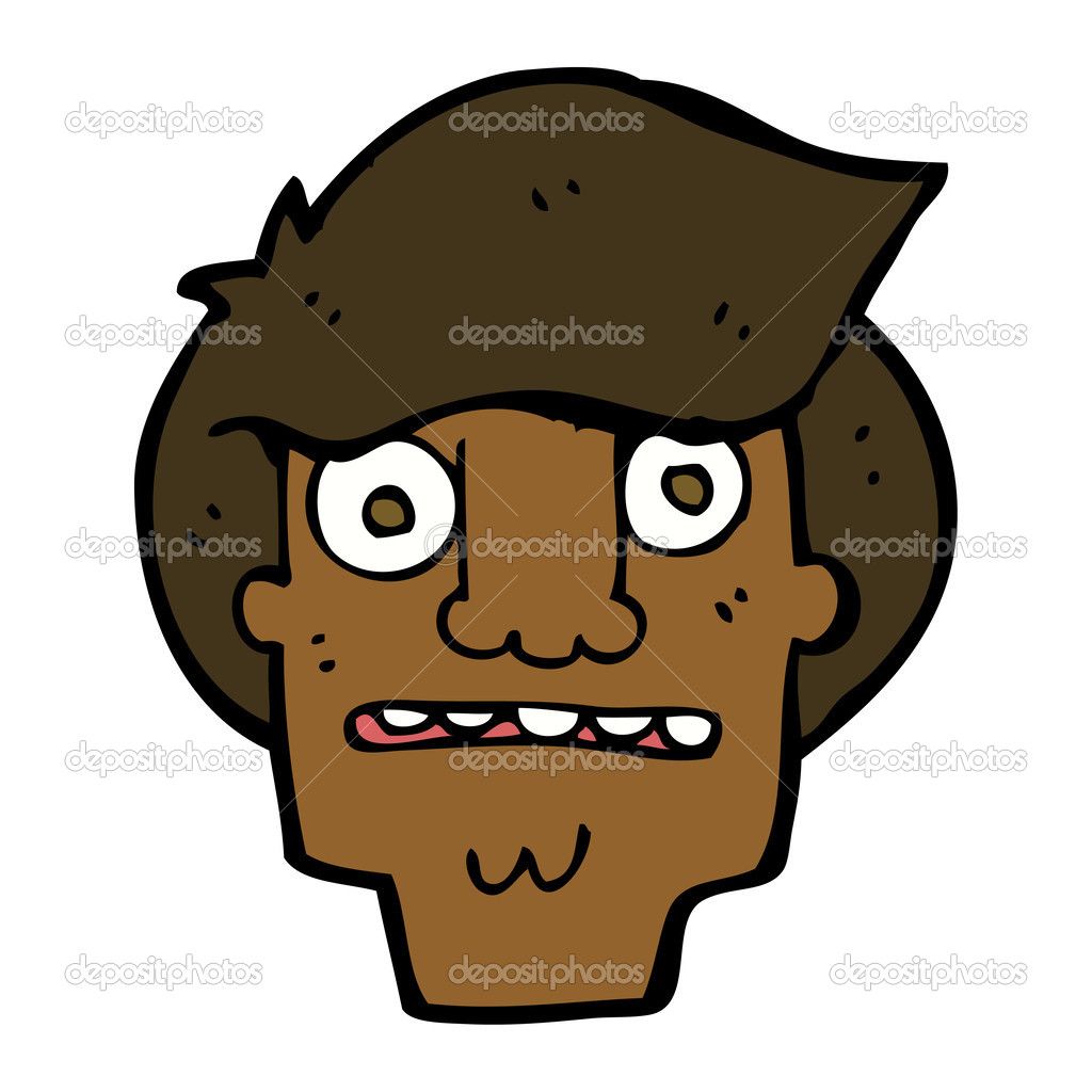 Cara impactada de dibujos animados Vector de stock #46448141 de ...