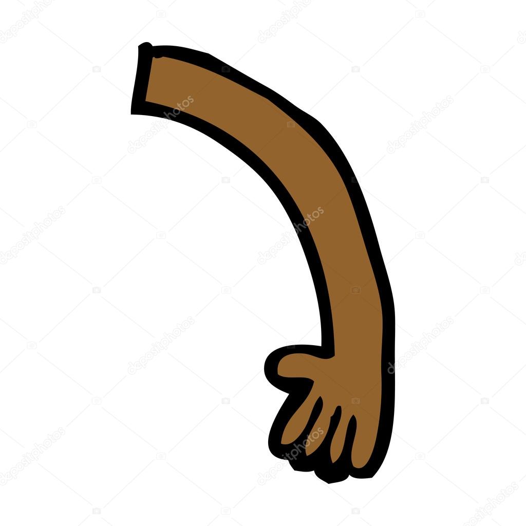 Brazo de dibujos animados Vector de stock #46448299 de ©lineartestpilot