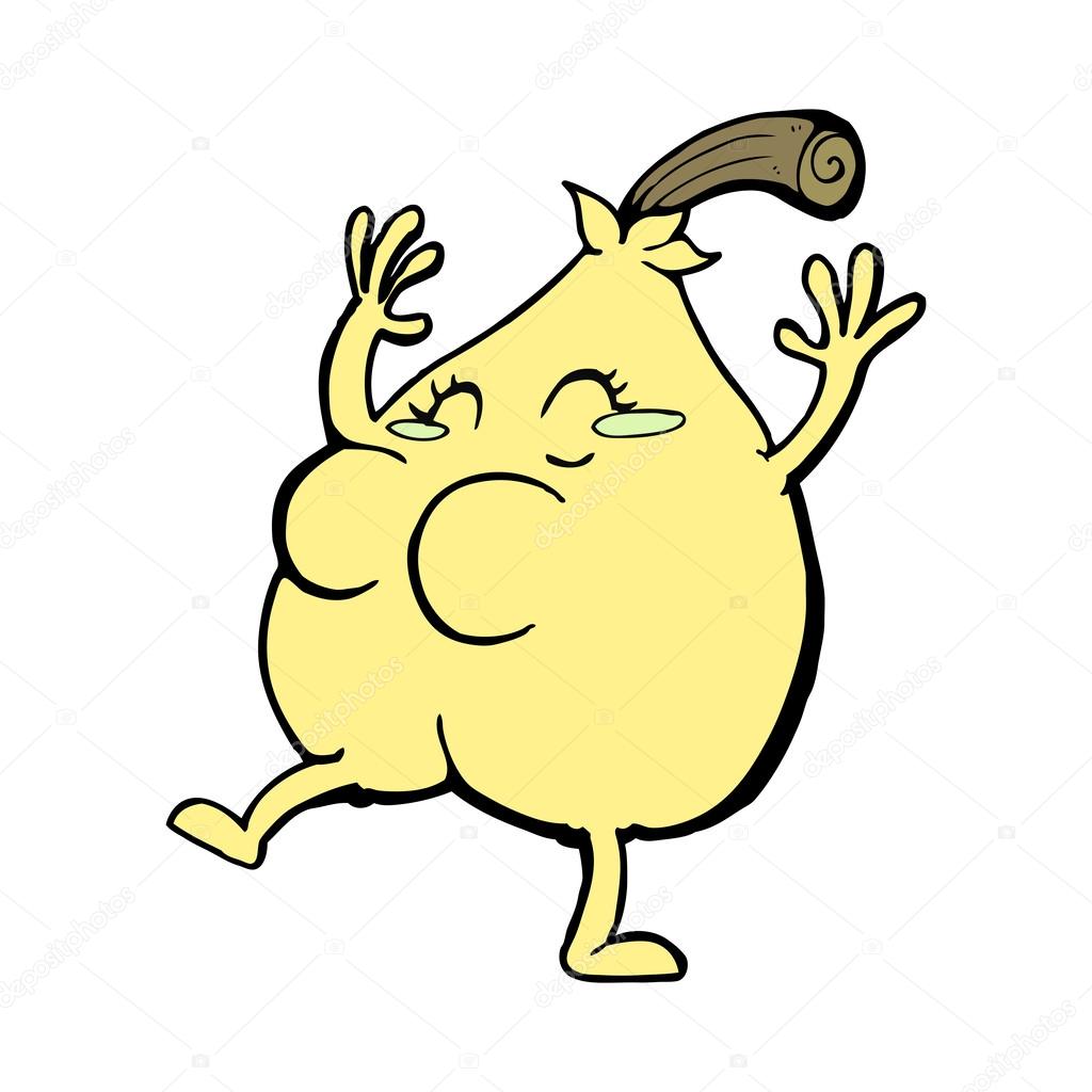 A nice pear cartoon Stock Vector Image by ©lineartestpilot #46948419