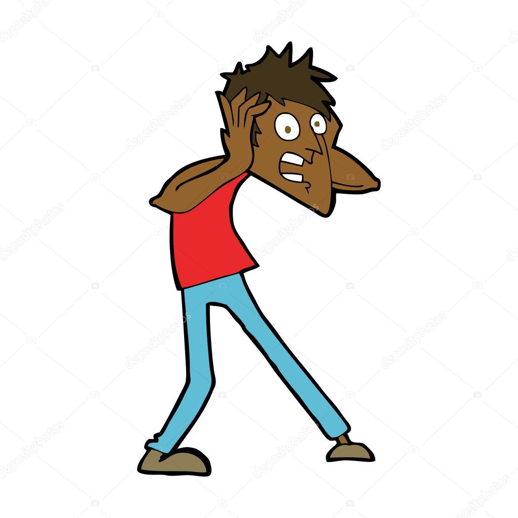 Cartoon man panicking Stock Vector Image by ©lineartestpilot #46955783