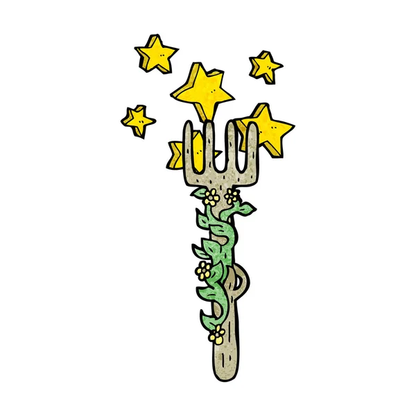 Cartoon magic wizard staff — Stock Vector © lineartestpilot #13572221