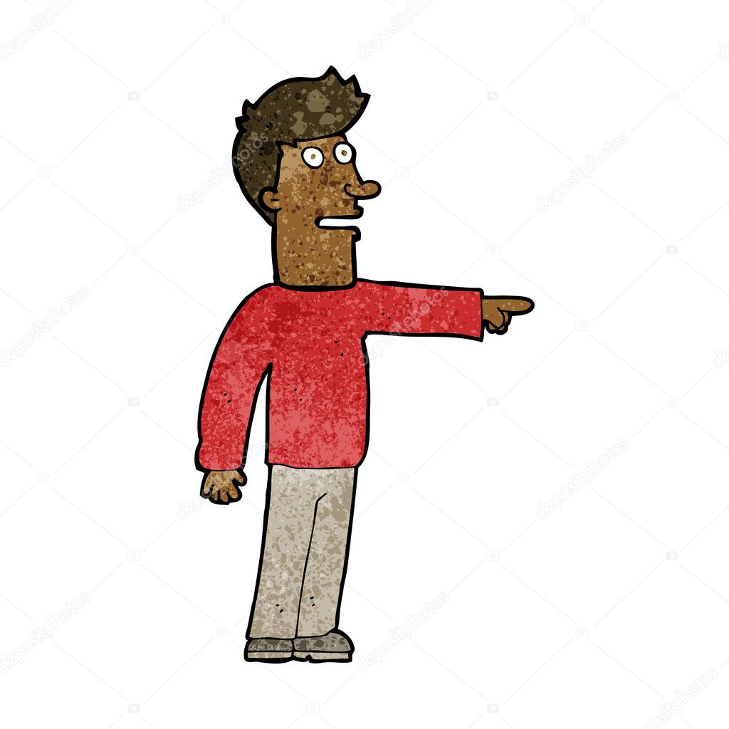 Cartoon man pointing Stock Vector by ©lineartestpilot 47457147